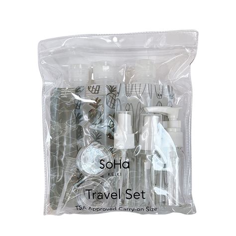 Hawaii Faves In Bandw Keiki Travel Pouch Set Of 11 Soha Living