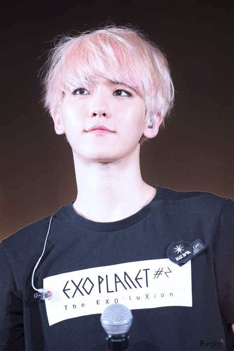 Baekhyun Of Exo Performing With Pink Hair