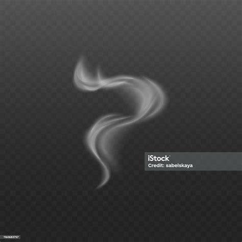 담배와 뜨거운 음식 벡터 3d 그림에서 연기 또는 증기 파도 격리 3차원 형태에 대한 스톡 벡터 아트 및 기타 이미지 3차원 형태 개념 검은색 Istock