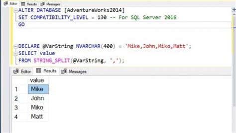 Sql Server Fix Error Invalid Object Name Stringsplit Sql
