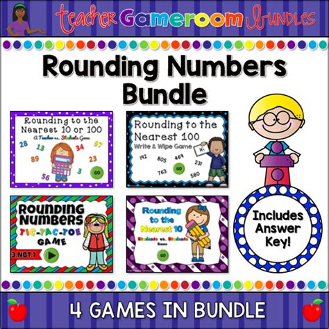 Rounding Numbers Bundle Teacher Gameroom