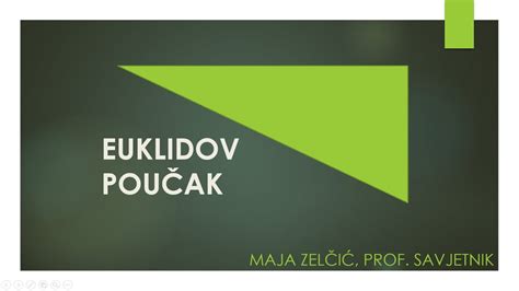 Euklidov poučak YouTube