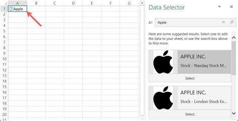 Microsoft Excel에서 기본 제공 주식 기능을 사용하는 방법 최신