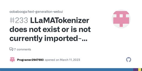 Llamatokenizer Does Not Exist Or Is Not Currently Imported Llama 4 Bit
