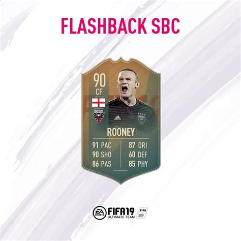 Rooney Flashback Sbc Llega A Fifa 19 Ultimate Team