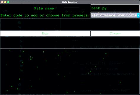 Metadecorator Python Dynamic Decorator Injection 🧙♂️🔧 Meta Decorator Program Metadecorator Python Dynamic Decorator Injection 🧙♂️🔧 Meta Decorator Program