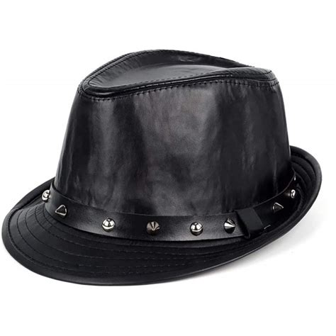 Mens Trilby Fedora Hats Classic Manhattan Structured Wool Felt Short