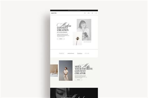 Paper Kite Showit Template