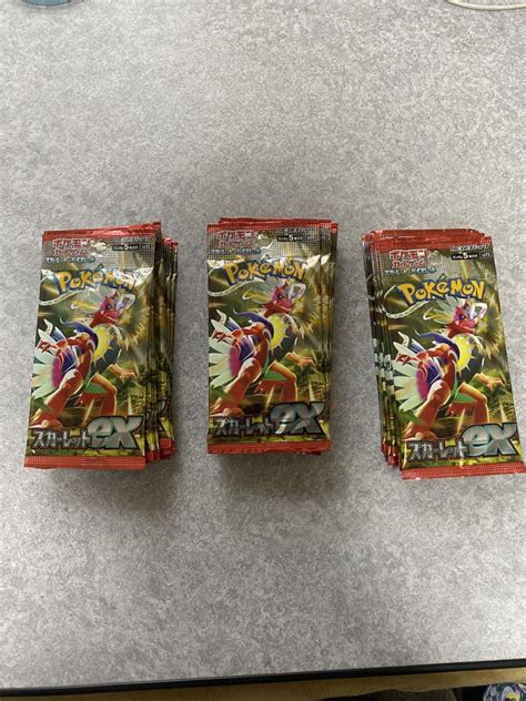 【新品未開封】ポケモンカード スカーレットex 1box分 30パック メルカリ