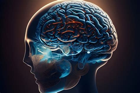 Human Brain On Mental Idea Mind Concept Generative Ai Stock