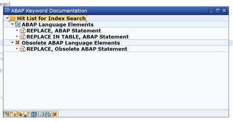 New Syntax Of Replace Statement SAP Community