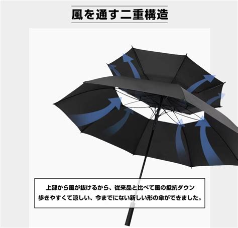 【楽天市場】601円offクーポンあり 日傘 ゴルフ傘 軽量 遮熱 大きい 風を通す二重構造 メンズ レディース スポーツ観戦に最適 直径