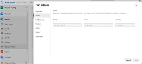 Azure Boards Unable To Edit Delivery Plan Microsoft Qanda