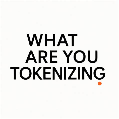 What Are You Tokenizing Youtube