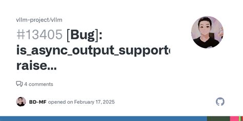 Bug Isasyncoutputsupported Raise Notimplementederror · Issue 13405 · Vllm Projectvllm