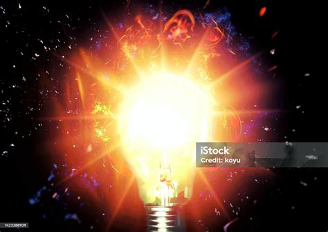 과학 기술 개념의 어둠을 비추는 추상적 인 전구의 3d 그림 0명에 대한 스톡 사진 및 기타 이미지 0명 3차원 형태 가능성 Istock