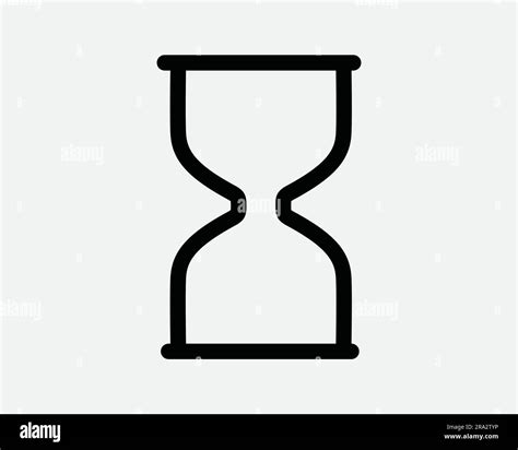 Hourglass Icon Time Clock Timer Countdown Sand Flow Measure Wait Empty