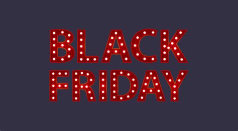 블랙 프라이데이 빛나는 빛나는 전구가있는 빨간색 문자 벡터 타이포그래피 단어 디자인 포스터용 템플릿 유형 글꼴입니다 0명에 대한