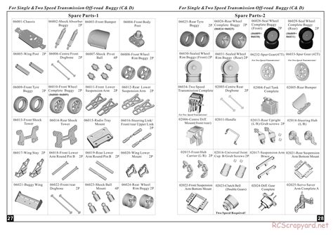 Himoto Racing Syclone Hi8101 Exploded View And Parts Lists