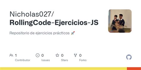 Github Nicholas Rollingcode Ejercicios Js Repositorio De