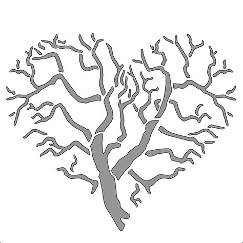 Heart Tree Drawing
