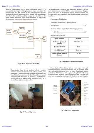 Iaetsd Modeling Of Solar Steam Engine System Using Parabolic Pdf