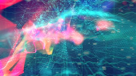 Internet Of Things Concept Big Data Computer Network Binary Code Cyber
