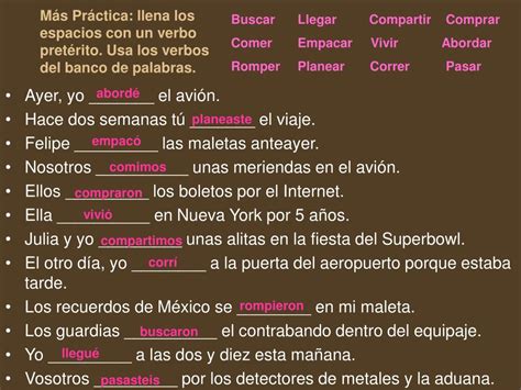 PPT El Pretérito PowerPoint Presentation free download ID 6079496