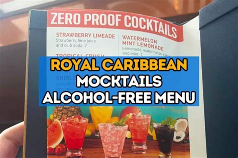 Royal Caribbean Mocktails Menu The Full List 2025 Cruise With Leo