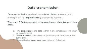 Data Transmission By RashaICT TPT