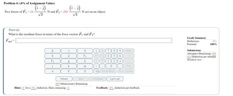 Solved Problem 4 4 Of ﻿assignment Valuetwo Forces Of