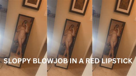 Gorilla Grip Pussy Sloppy Blowjob In A Red Lipstick Manyvids
