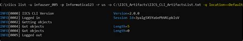 Export And Import Tasks In Iics From Command Line Using Asset Management