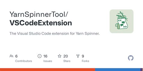 GitHub YarnSpinnerTool VSCodeExtension The Visual Studio Code