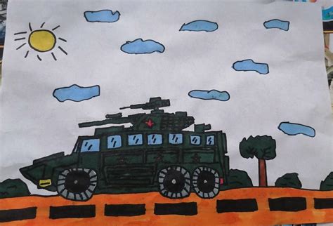 100种的装甲车简笔画 100种的装甲车简笔画霸气 画趣文库（我爱生活）