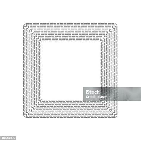 둥근 사각형의 동심원 줄무늬 윤곽선이 중앙 복사 공간을 둘러싸고 있습니다 균형에 대한 스톡 벡터 아트 및 기타 이미지 균형 기하 동심성 Istock