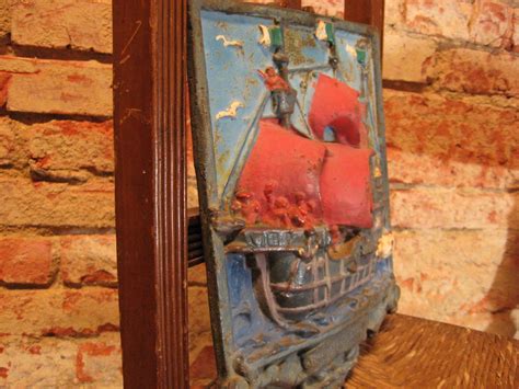 StaroŽitnÁ LitinovÁ MasivnÍ LoĎ Plachetnice KryŠtof Kolumbus Aukro