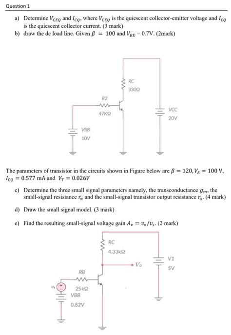 Solved A Determine VCEQ And ICQ Where VCEQ Is The Chegg Com