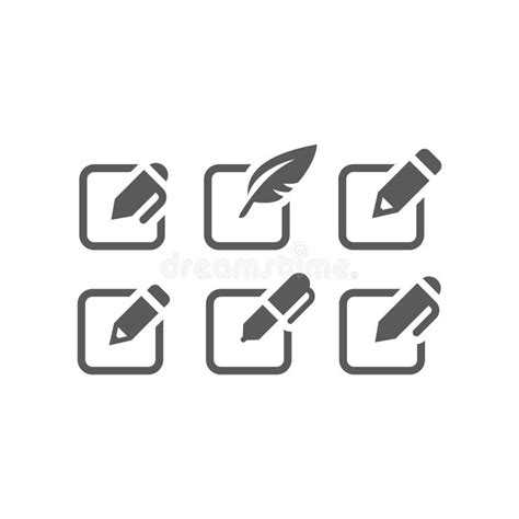 Quill Feather Pen And Sign Form Fill Vector Icon Stock Vector