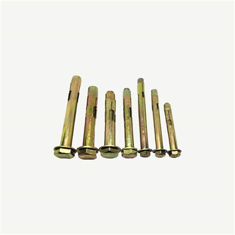 dyna bolt hexagon head yellow zinc plated d8 x 50mm ajax spurway