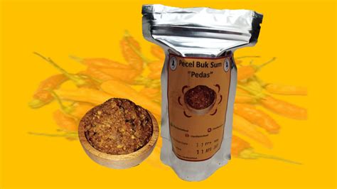 Bumbu Pecel Sambel Pecel Sambal Pecel Buk Sum Khas Kediri 200 Gr