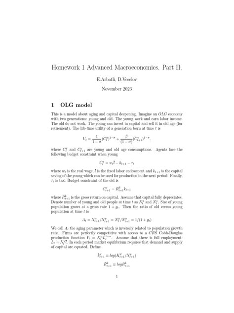 Homework 1 Master Fes 10 Pdf Labour Economics Logarithm