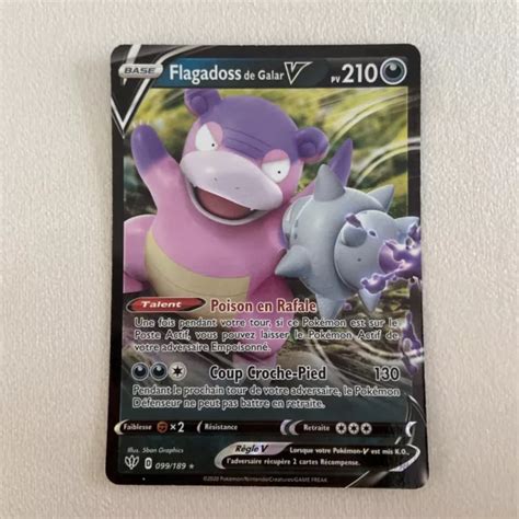 CARTE POKÉMON FLAGADOSS de Galar V 099 189 EB03 Ténèbres Embrasées FR