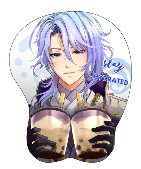 Genshin Impact Ayato Oppai Boba Tea Alfombrilla De Ratón 3d Etsy México