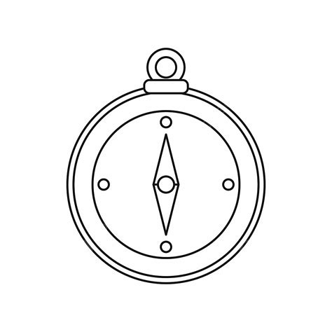 Compass Icon Outline Style Style Icons Compass Icons Outline Icons