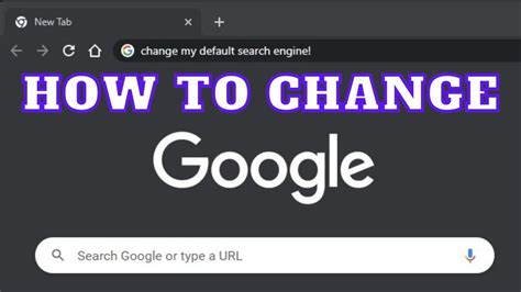 How to change default search engine Chrome - YouTube