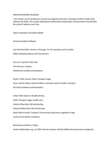 Simulation Model Building Pdf Business Computers