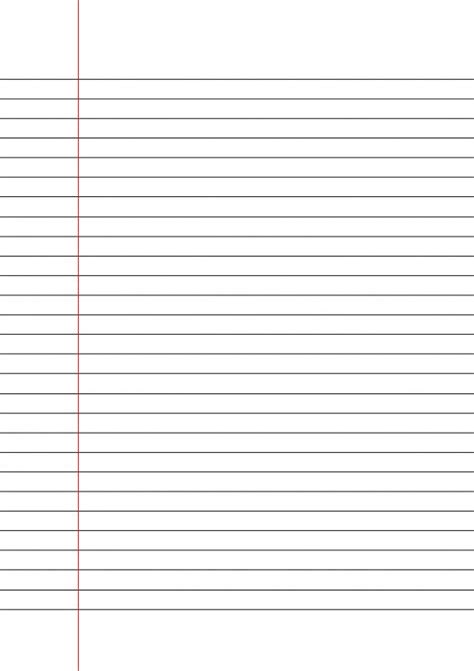 Printable Lined Paper With Margin Get What You Need For Free
