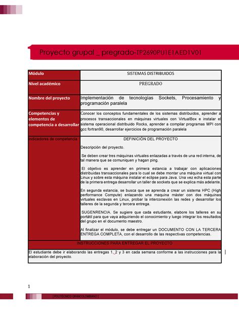 427238867 Proyecto Sistemas Distribuidos 3 1 [ PolitÉcnico