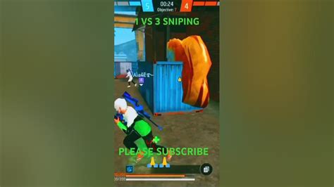 1 Vs 3 Sniping ☠️😈☠️ Please Subscribe 🙏🙏 Youtube
